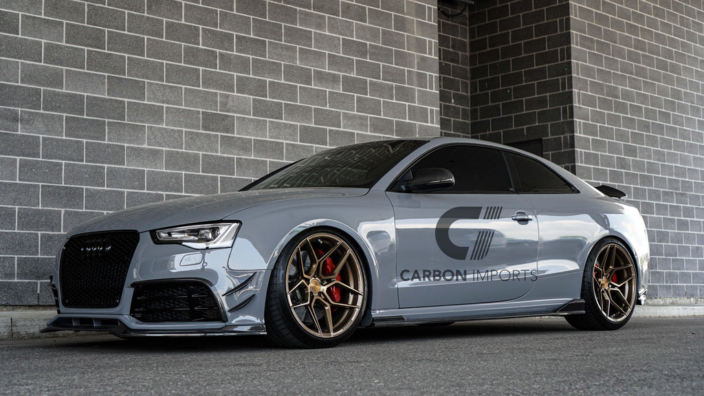 Audi RS5 2013 2016 B8 5 Carbon Fiber Front Lip Carbon Imports Audi RS5 2013 2016 B8 5 Carbon Fiber Front Lip Carbon Imports
