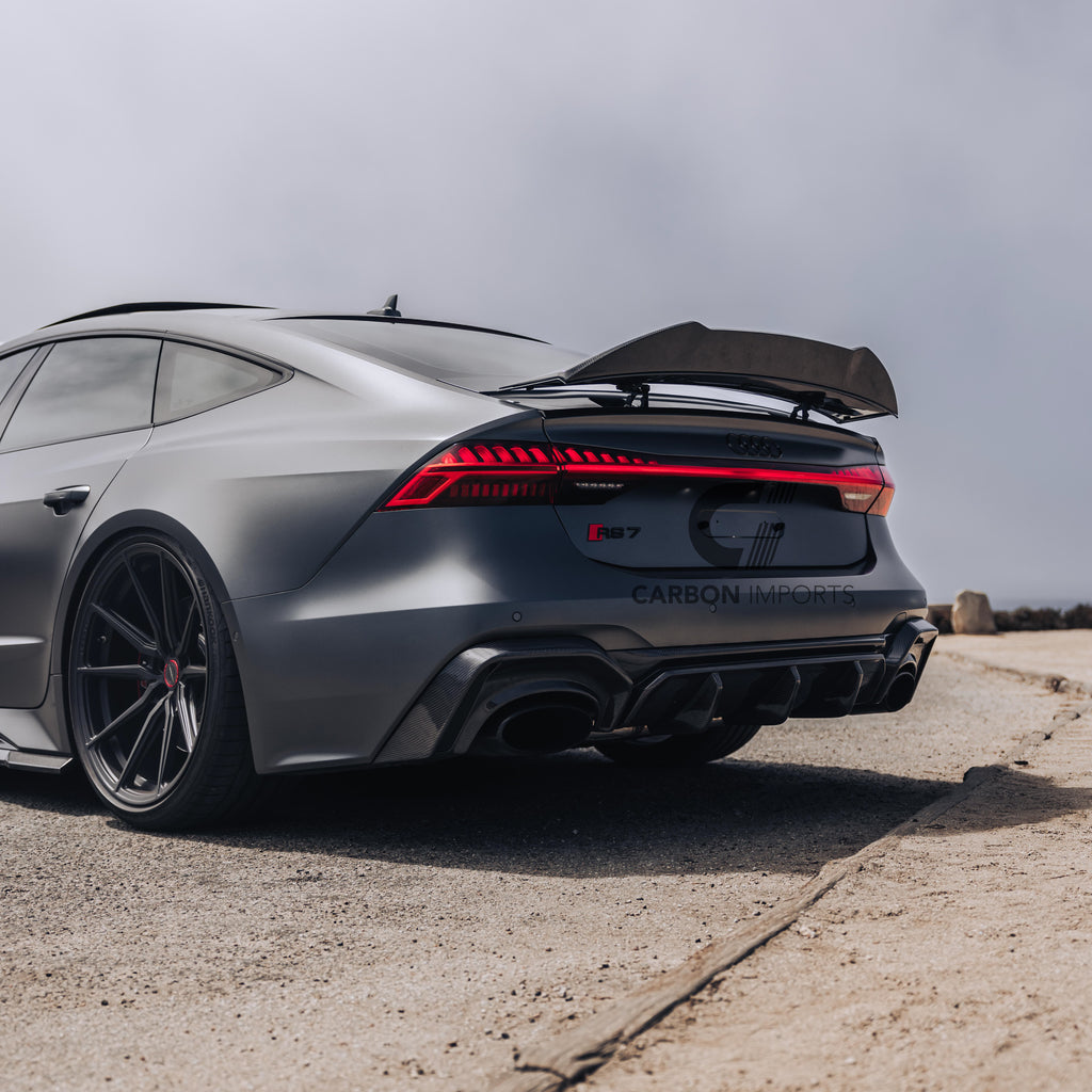 Audi A7/S7/RS7 C8 Carbon Fiber Trunk Lip 2020-2026 V2 – Carbon Imports