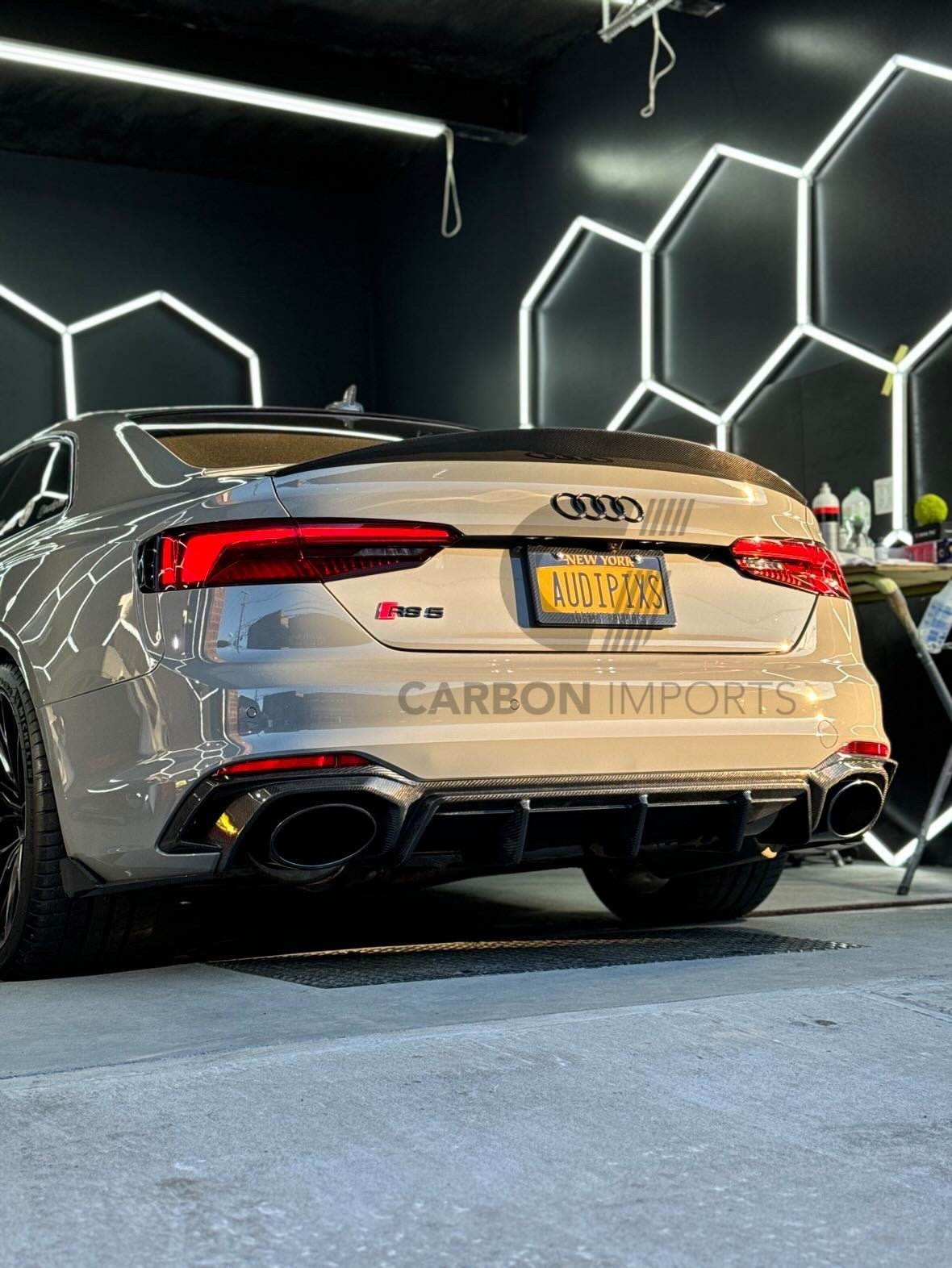 Audi RS5 2017-2019 B9 Carbon Fiber Rear Diffuser – Carbon Imports