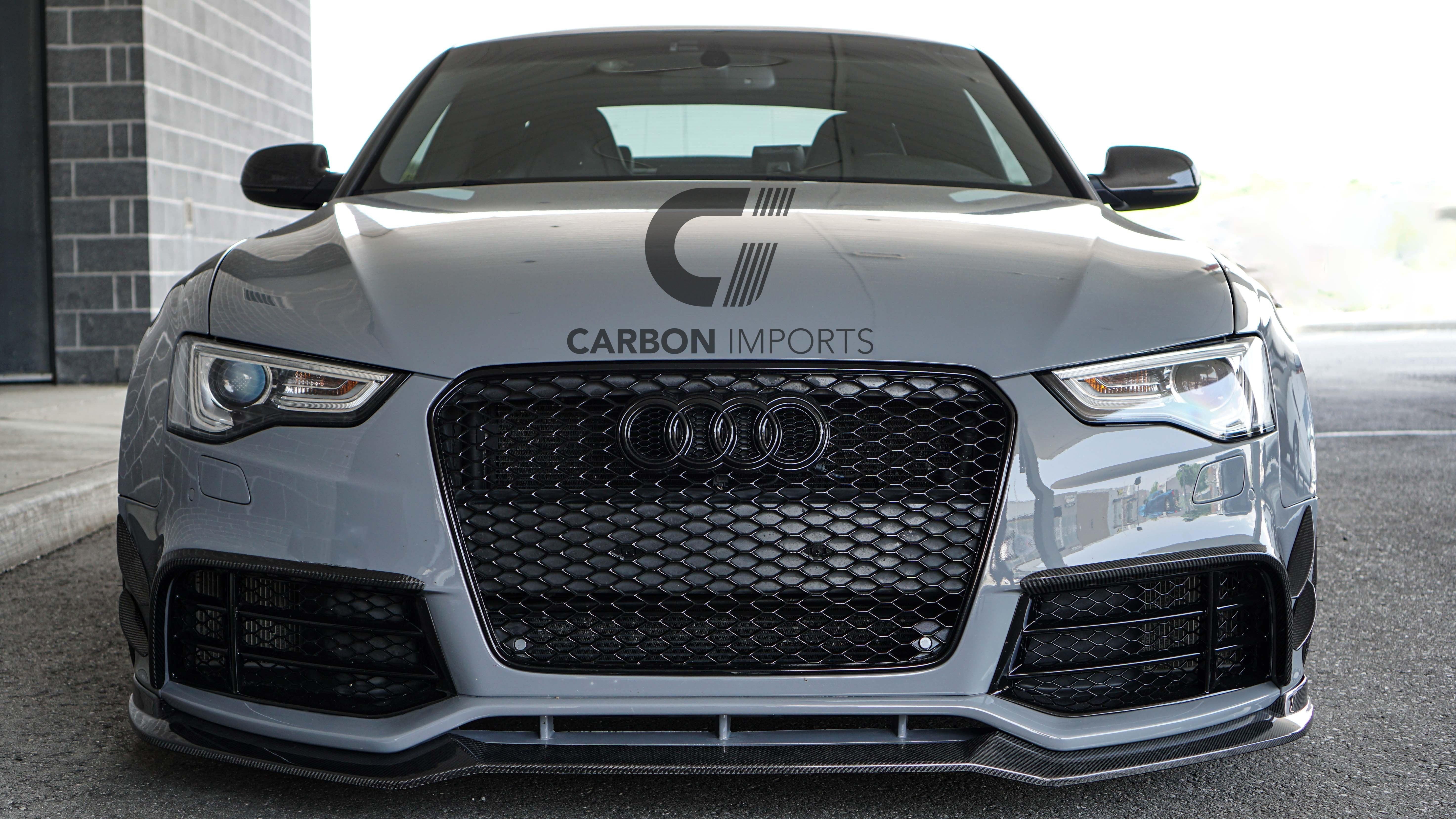 Audi RS5 2013-2016 B8.5 Carbon Fiber Front Bumper Canards – Carbon Imports