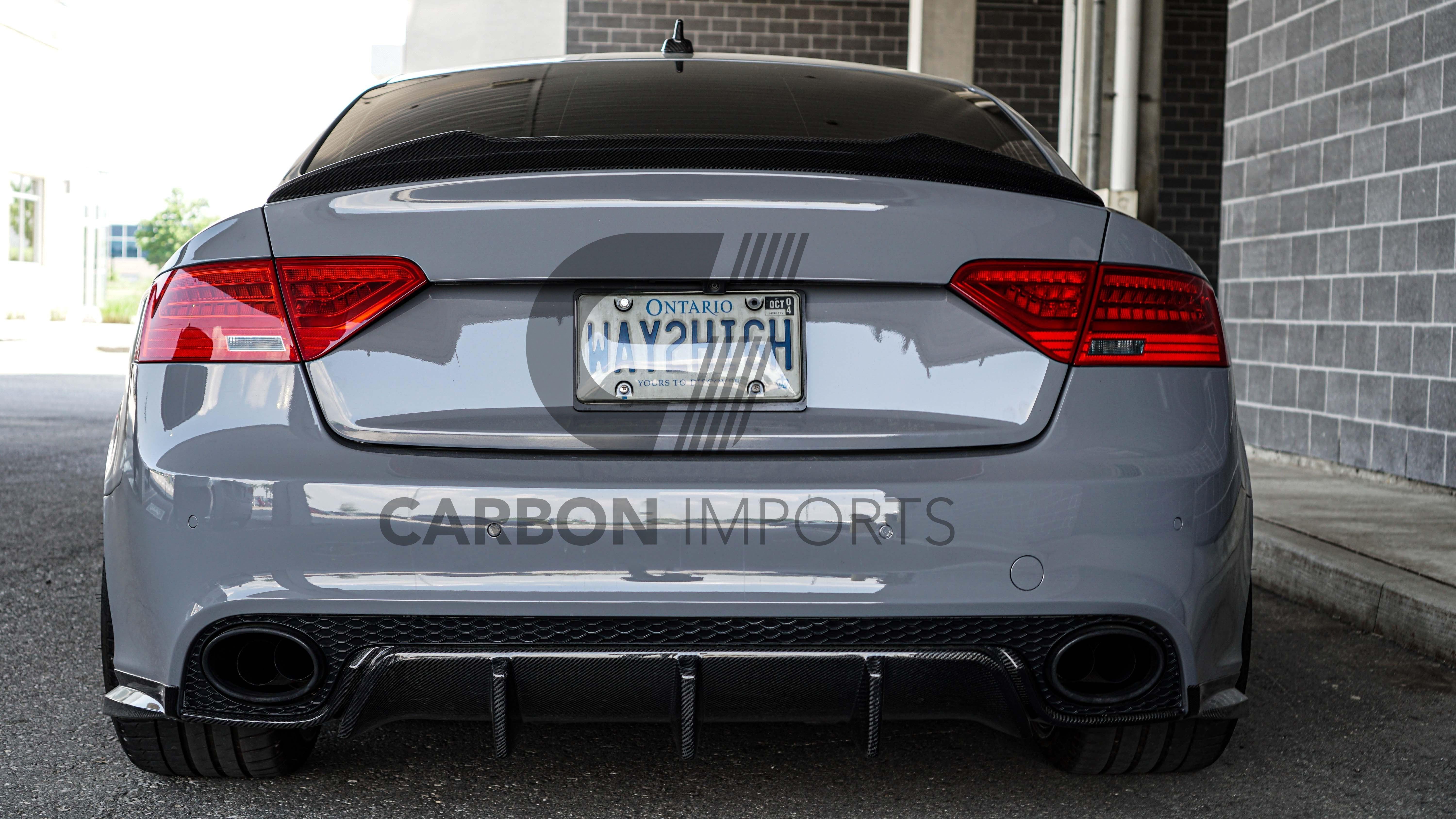 Audi RS5 2010 2016 B8 B8 5 Carbon Fiber Rear Diffuser Carbon Imports Audi RS5 2010 2016 B8 B8 5 Carbon Fiber Rear Diffuser Carbon Imports