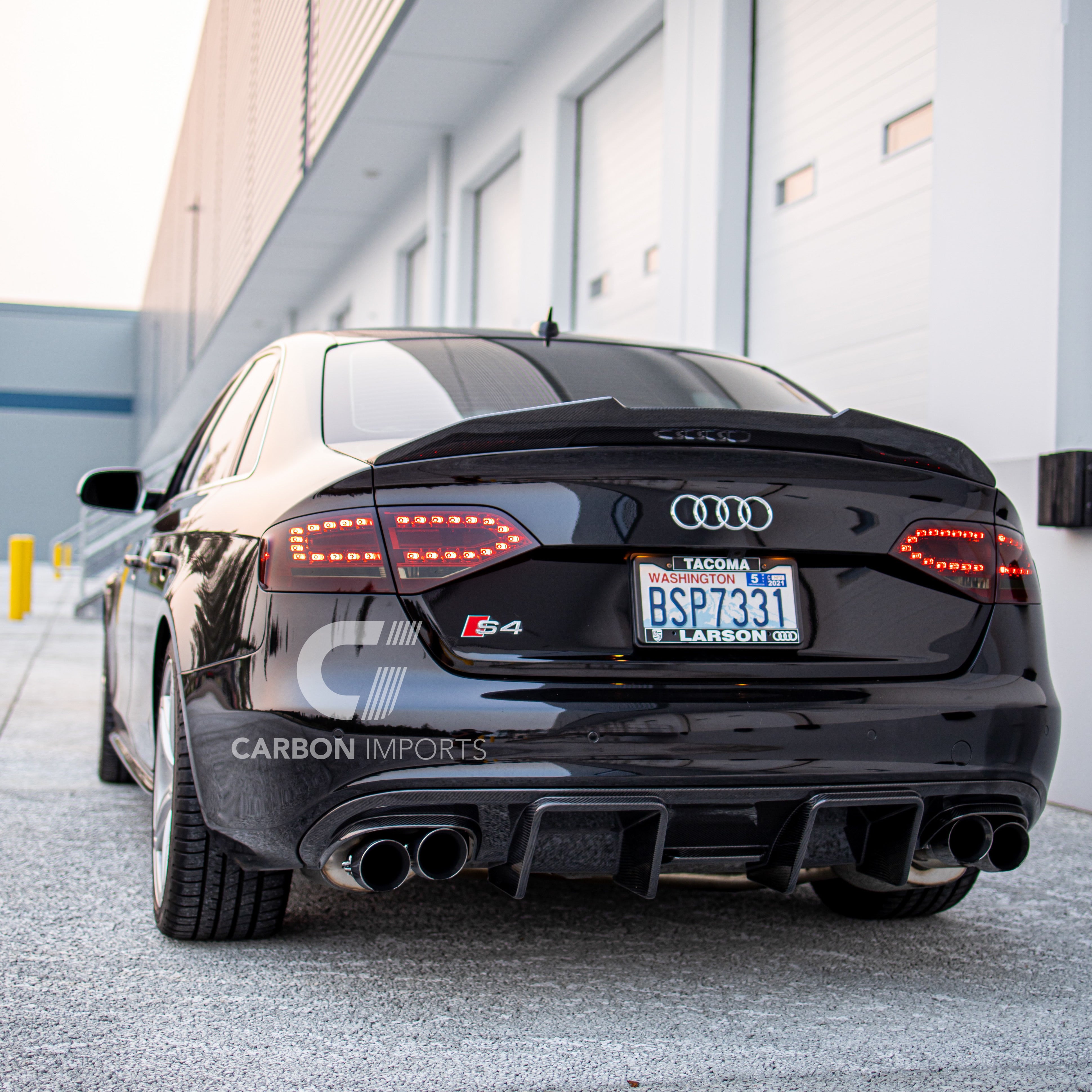 Audi S4/A4 S-Line B8 Carbon Fiber Rear Diffuser 2009-2012 – Carbon Imports
