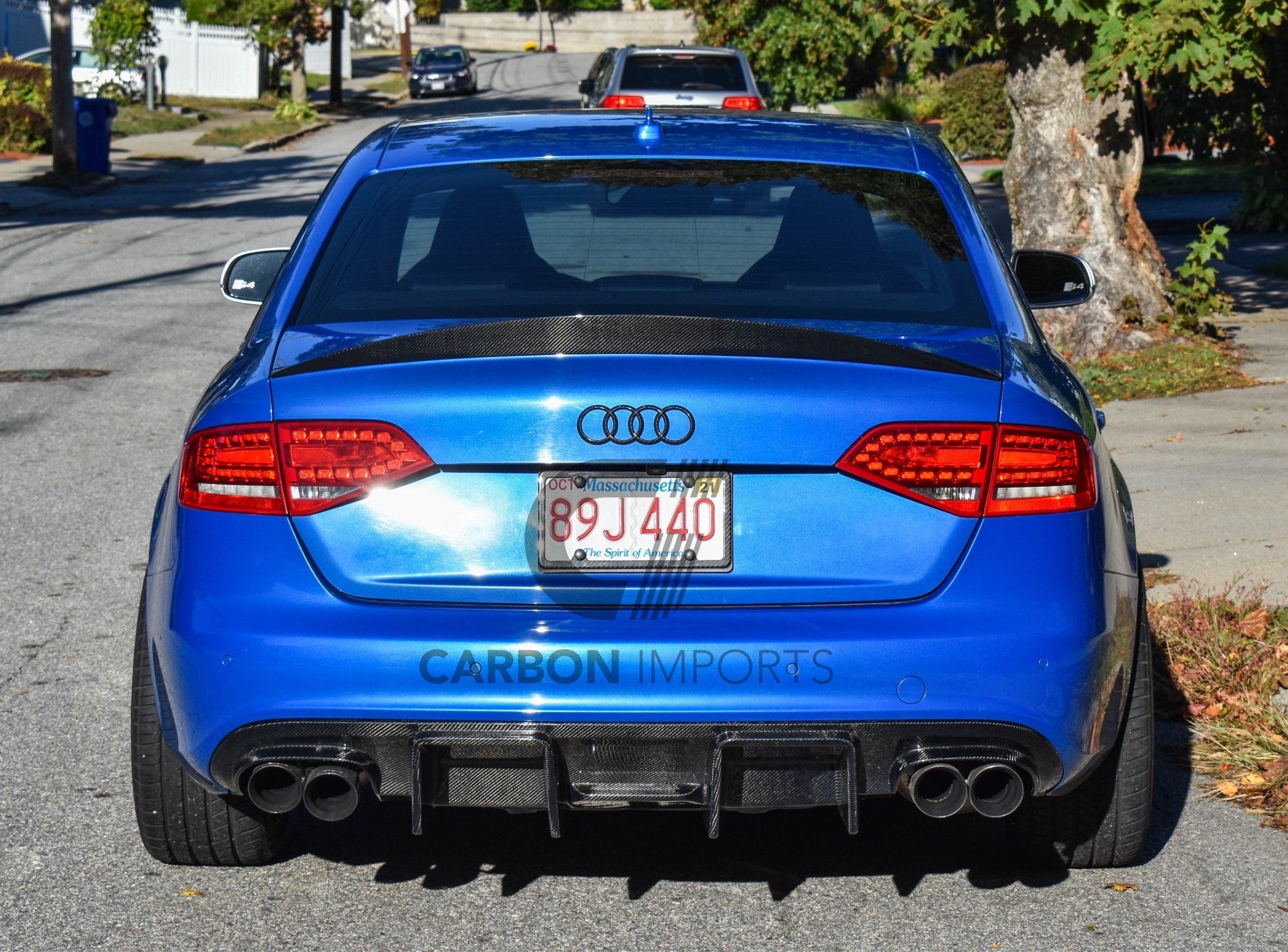 Audi S4/A4 S-Line B8 Carbon Fiber Rear Diffuser 2009-2012 – Carbon Imports